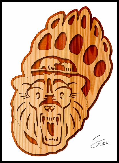 Scrollsaw Workshop: Bear Paw Scroll Saw Pattern.