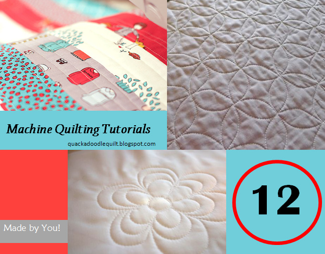 Quackadoodle Quilt: 12 Machine Quilting Tutorials