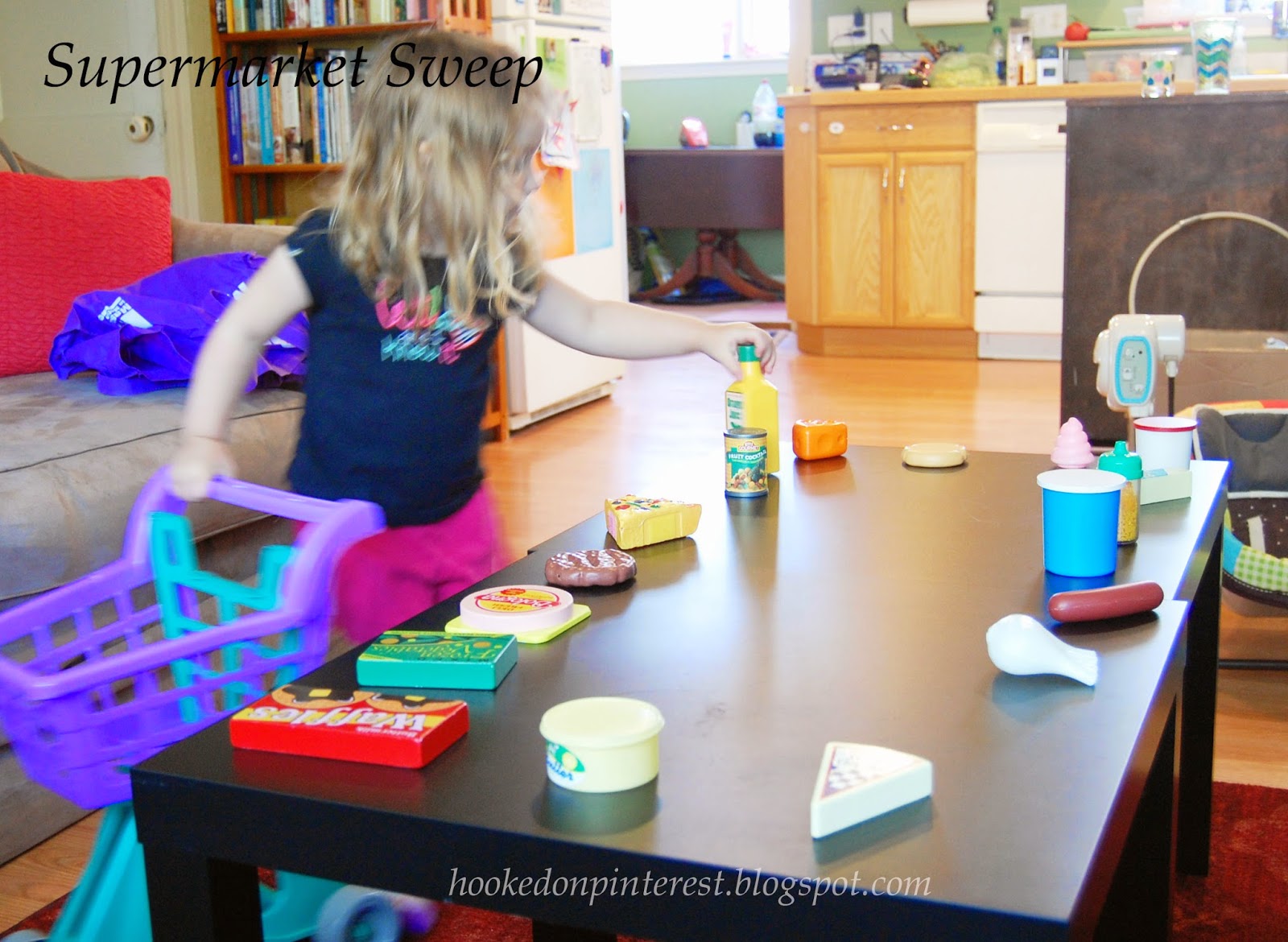 Hooked on Pinterest: Kid Game: Supermarket Sweep