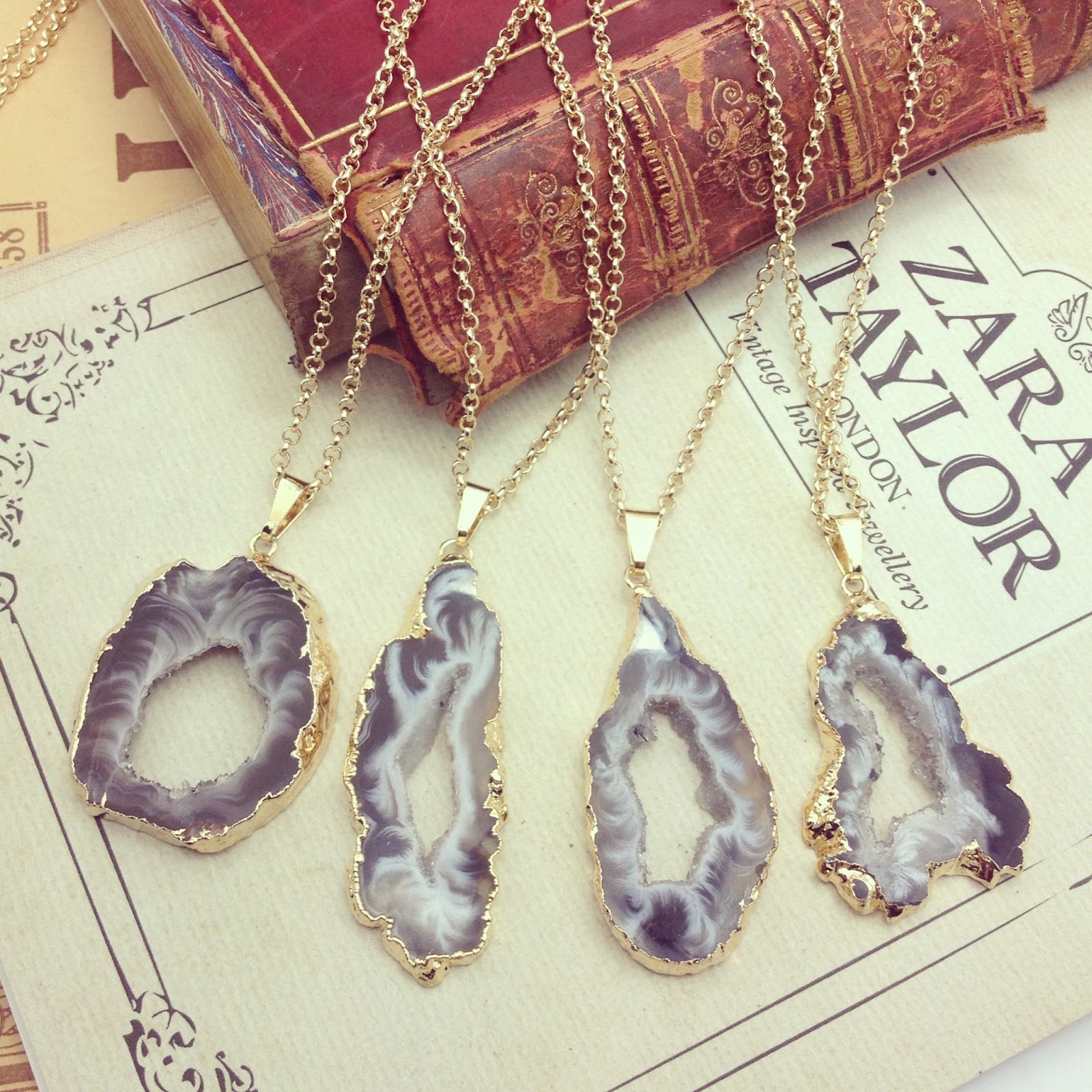 Zara Taylor's Jewellery Designs: Agate Slice Pendant Featured In OK ...