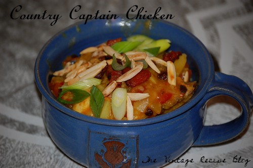 Vintage Recipe Blog: Country Captain Southern Chicken Curry