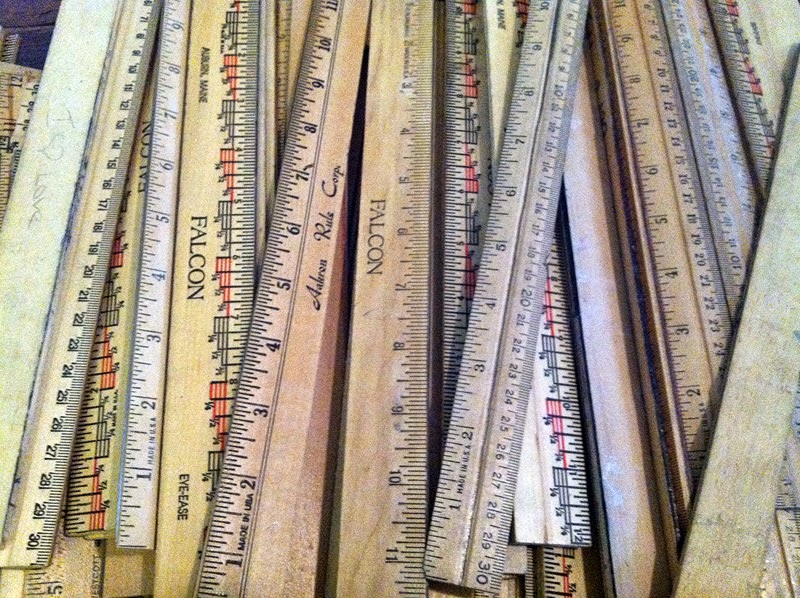 Jackie Sullivan : Sketch Blog: Wall Art with Vintage Rulers