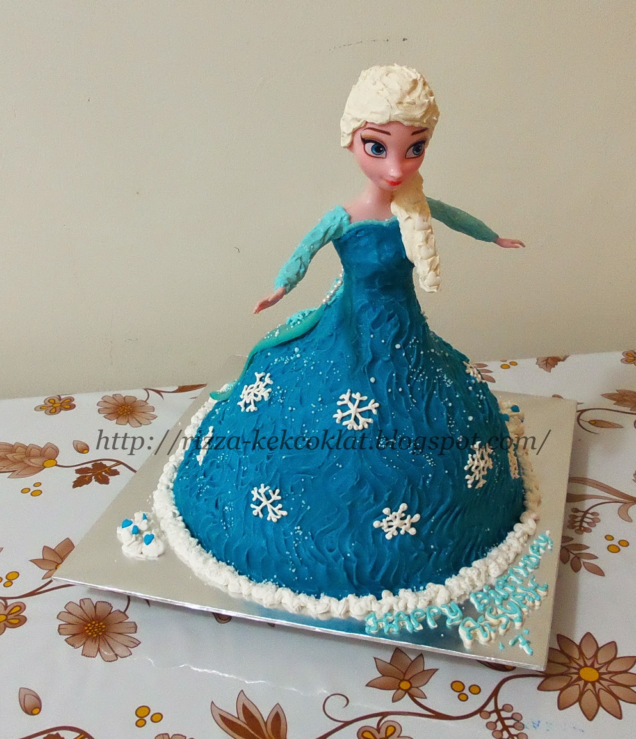 Rizza Kek Coklat: Kek "Princess ELSA (Queen Elsa of Arendelle) - FROZEN"