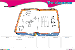 Los primeros del cole: Classroom objects