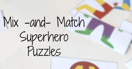 Mix & Match Superheroes Busy Bag for Kids | School Time Snippets