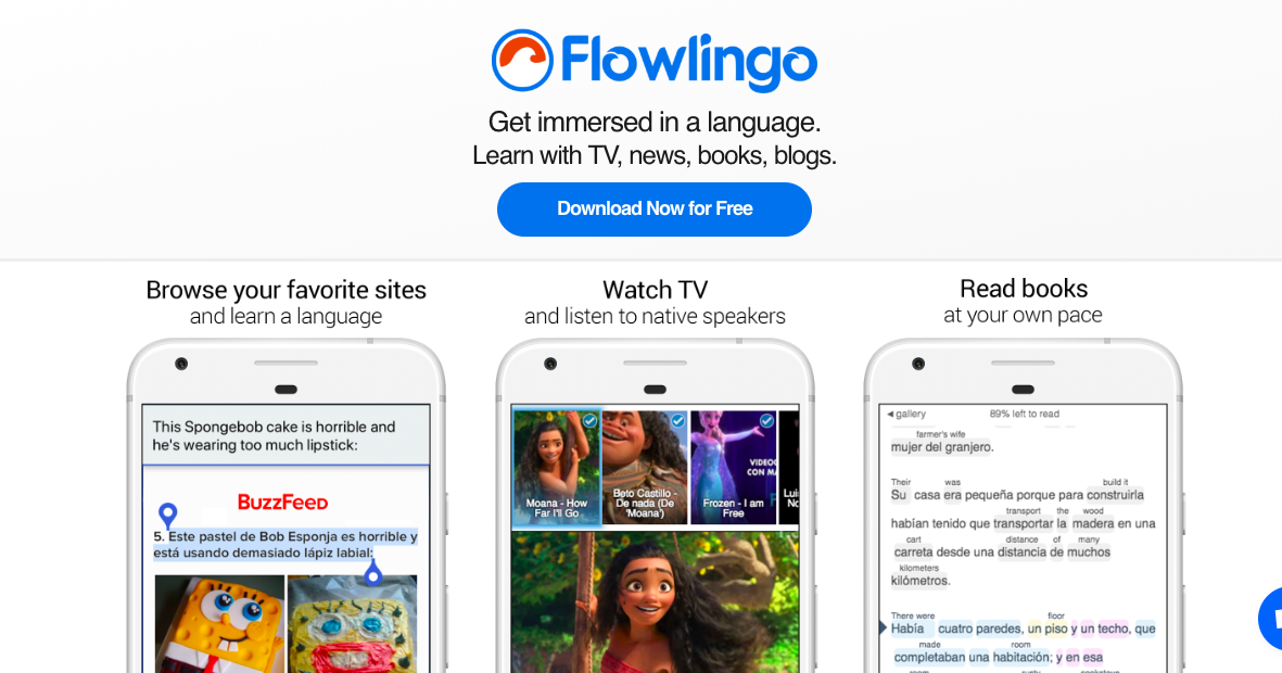 Flowlingo 背單字不用無聊字典，在手機常逛網站背英日韓單字