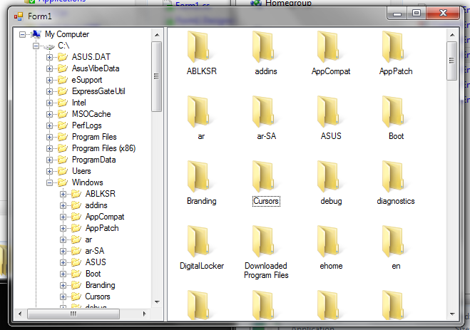 File Explorer Control