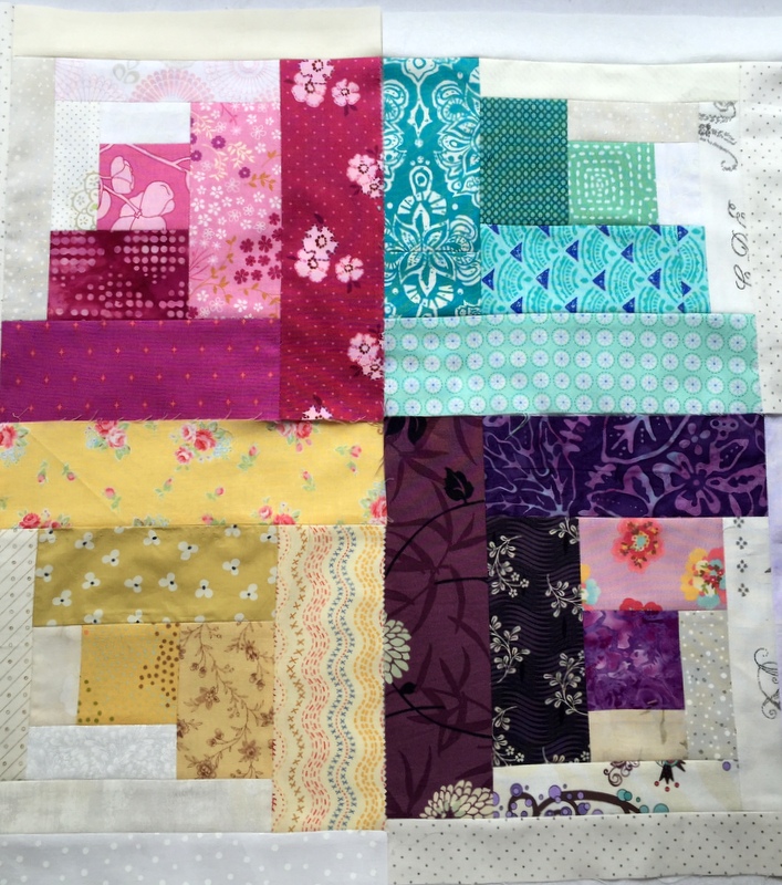 My Sew-Called Quilts: Oh Scrap! - Offset Scrappy Log Cabin Blocks