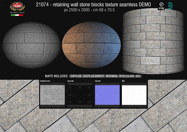 New excellent Retaining Walls stone seamless textures and maps