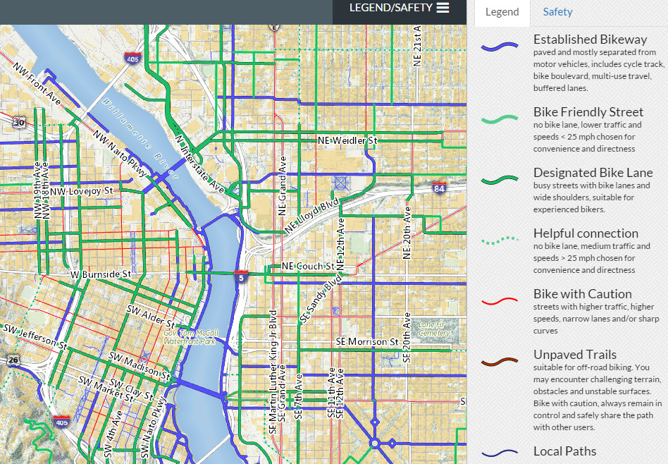 I Biked Here With Google Maps: Examples of different types of cycling maps
