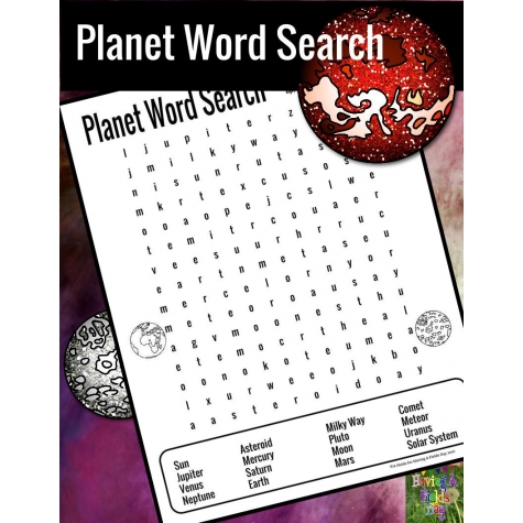{Free Printable} Planet Word Search | JustAddCoffee- The Homeschool ...