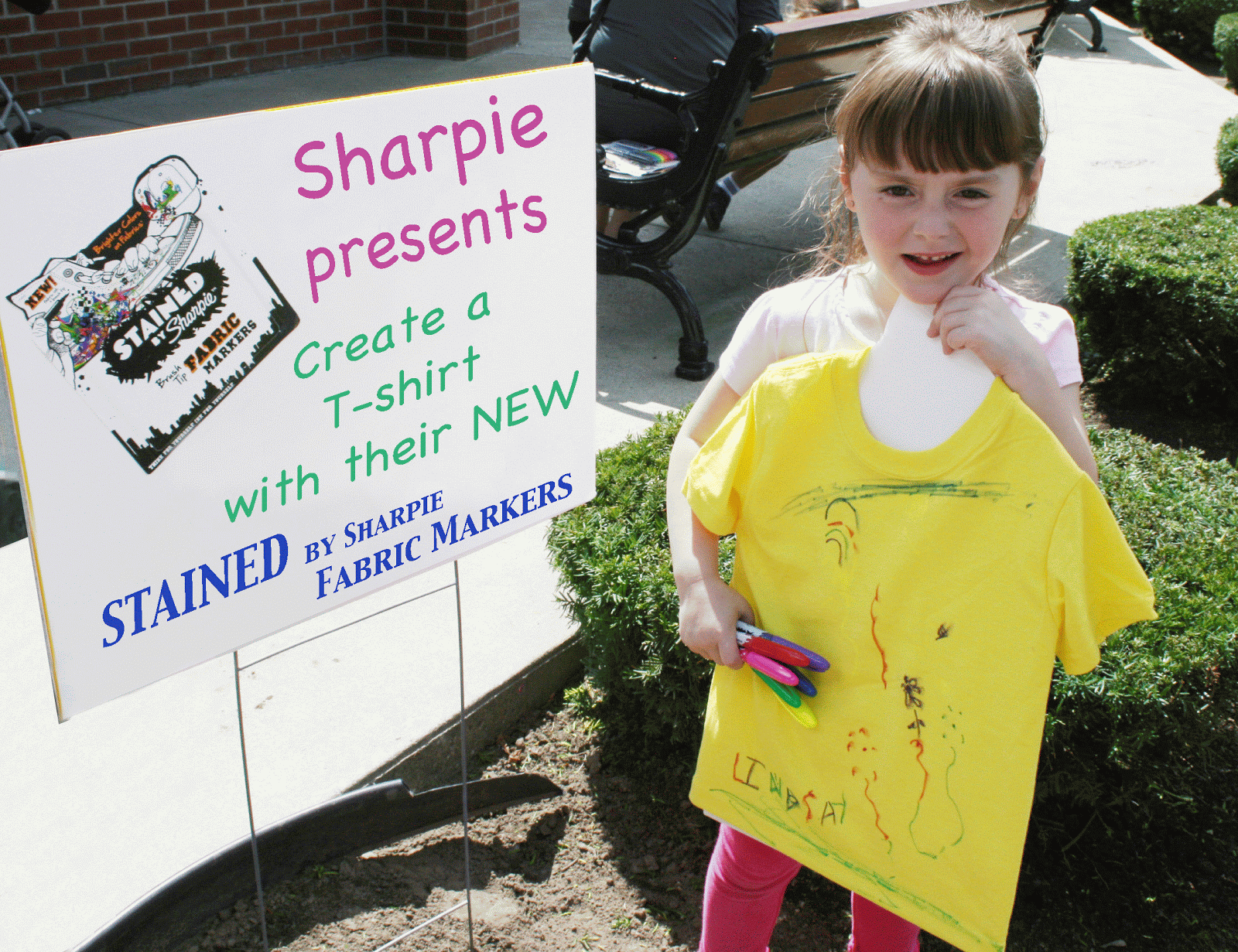 "She's so clever!": Sharpie's new fabric markers at "Art in the Park"