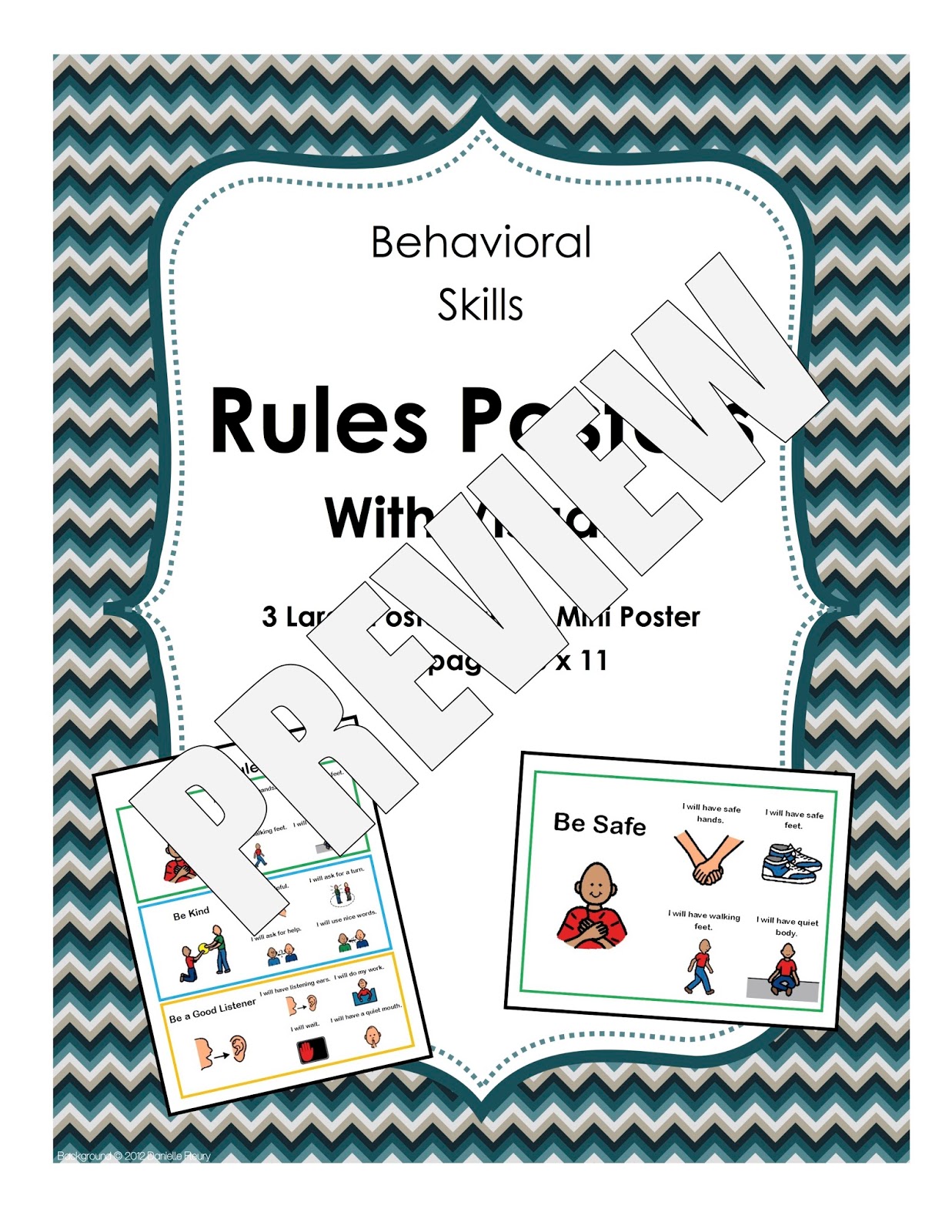 Start the year off with clear expectations: Behavior Rules Posters