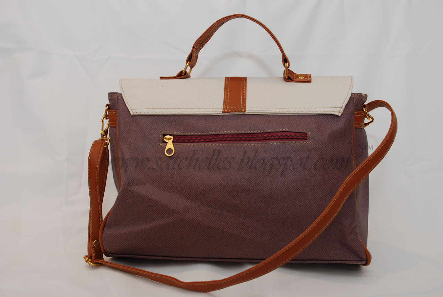 Purple Briefcase | Satchelles - Vintage Inspired