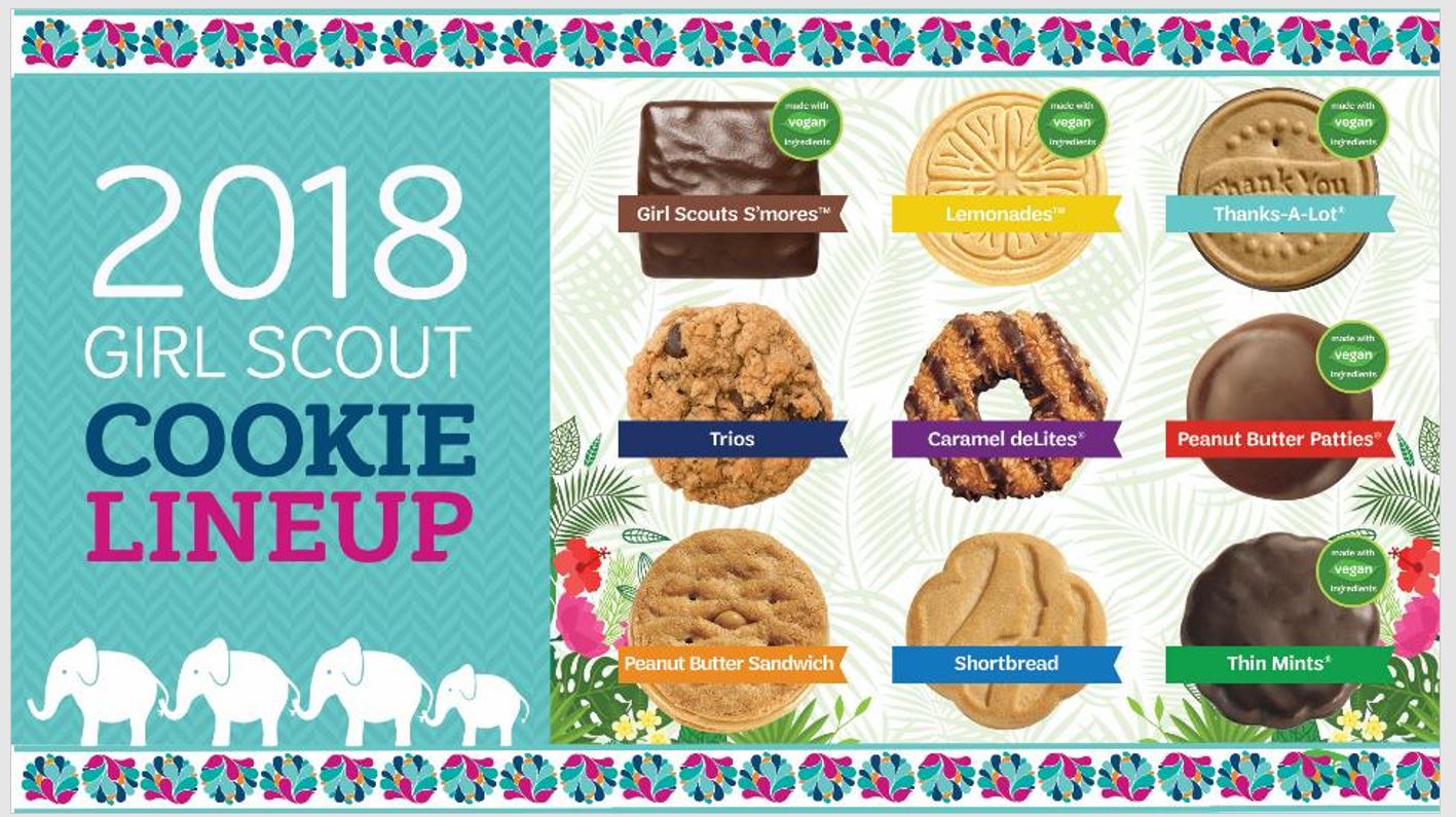 GSCCC Blog: 2018 Girl Scout Cookie Lineup