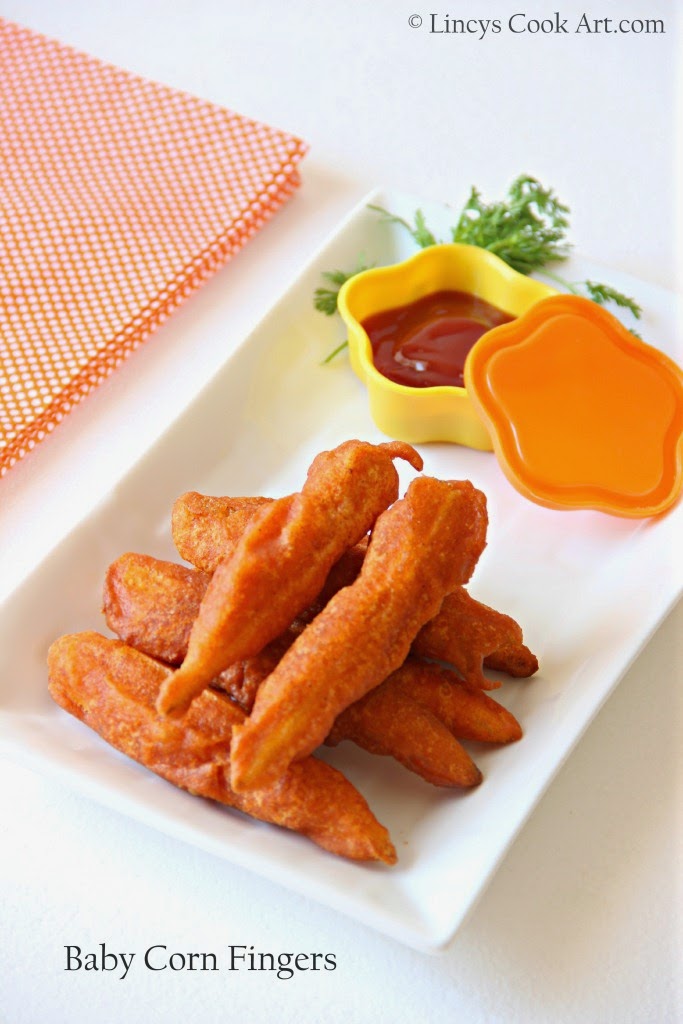 Baby Corn Fingers/ Baby Corn Fritters/ Baby Corn Golden Fries ~ Lincy's ...
