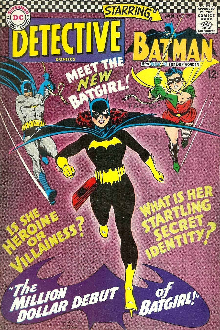 Detective Comics #359 - 1st Batgirl - Pencil Ink