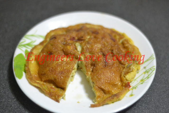 Engineers Love Cooking: TELOR DADAR BERKEJU / FLUFFY CHEESE OMELETTE