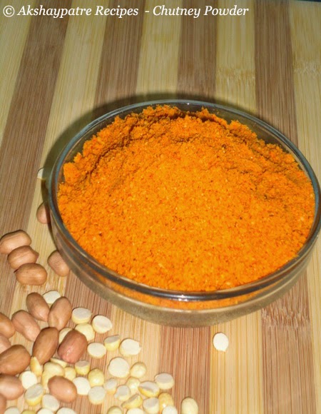 Vidyas Veg Recipes: Chutney powder recipe - Shenga putani khobri ...