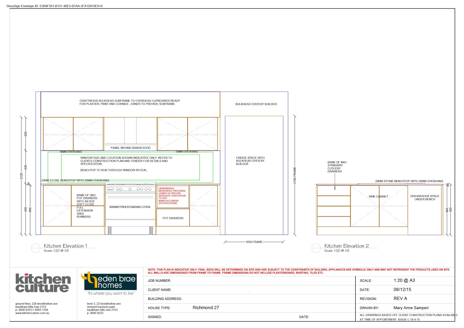 Our First Home - Eden Brae Richmond 27 Mk2: Our Kitchen Culture Drawings