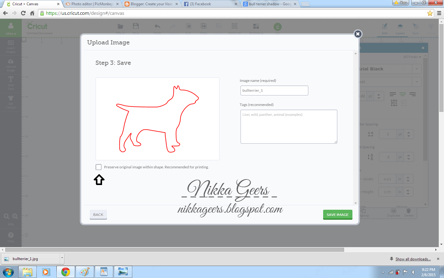 Create your Vision: Cricut Explore Tutorial - Knockout Text Tutorial