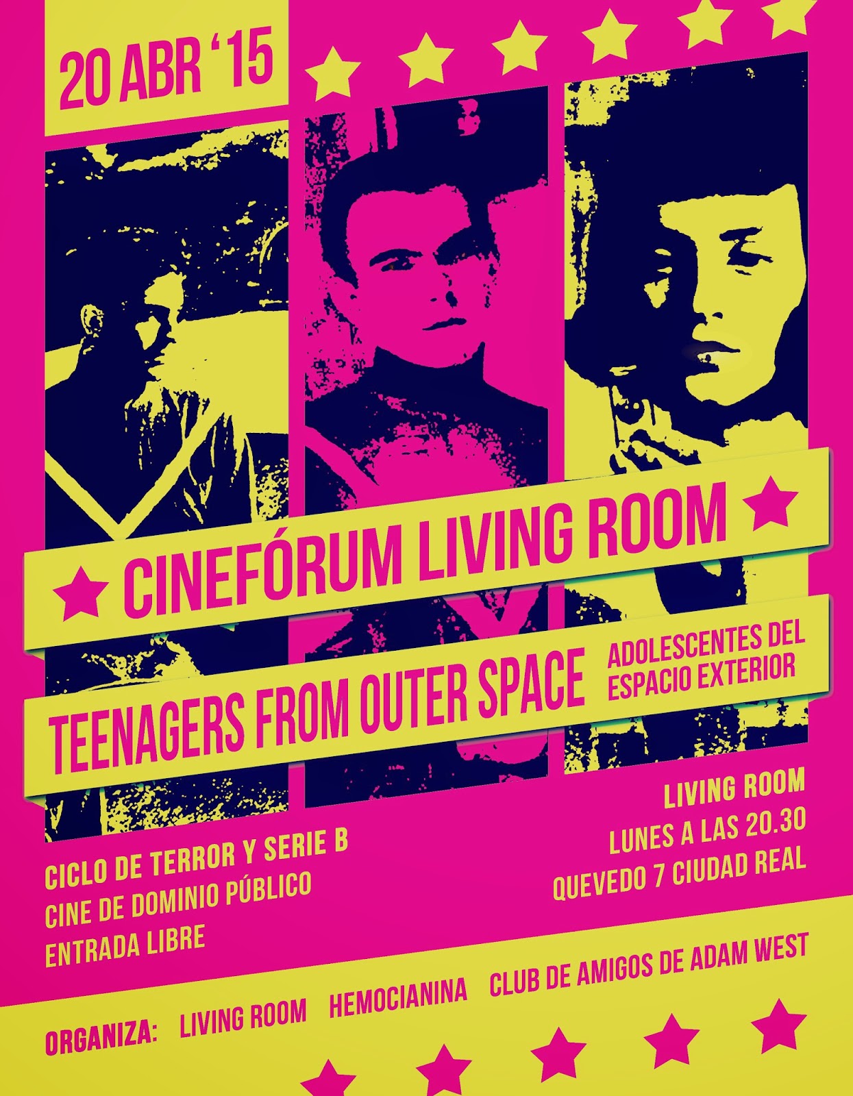 Cinefórum Living Room: Teenagers from Outer Space