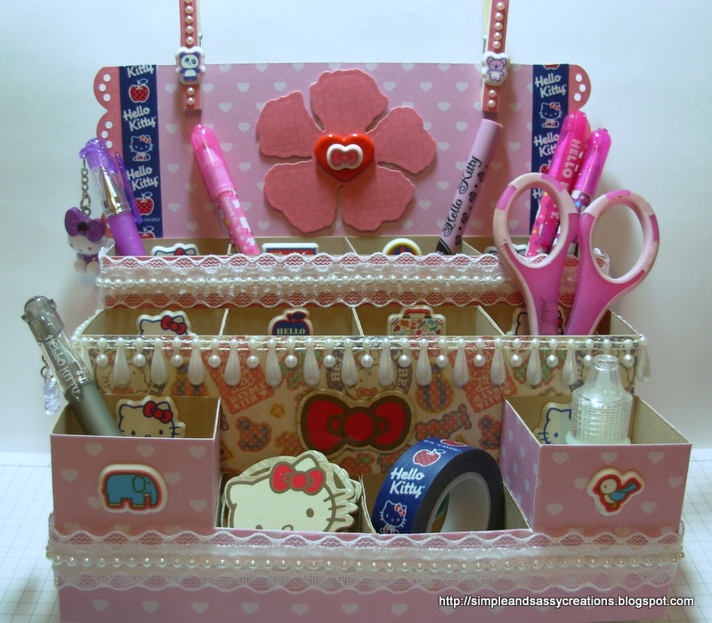 Simple and Sassy Creations: Hello Kitty Desk Organizer