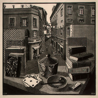 The Black Sheep Dances: M C Escher, Still Life and Street