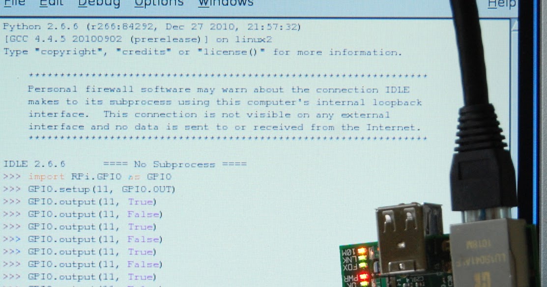 Dr Monks Diy Electronics Blog Gpio Led Blink From Python Using Slice Of Pi