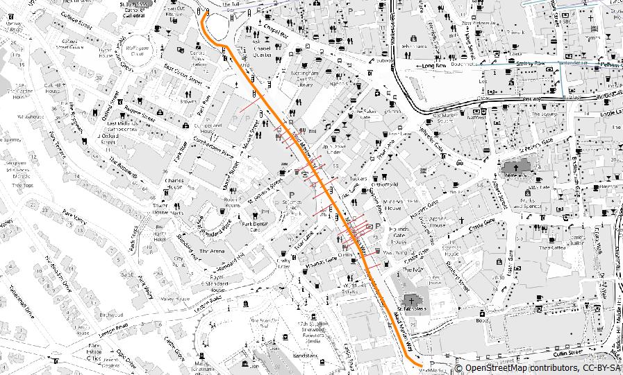 Maps Matter: Linear or 1D maps from OpenStreetMap