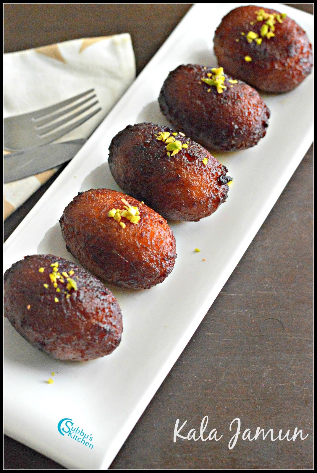 Kala Jamun Recipe | How to make Kala Jamun with Nuts Filling - Subbus ...