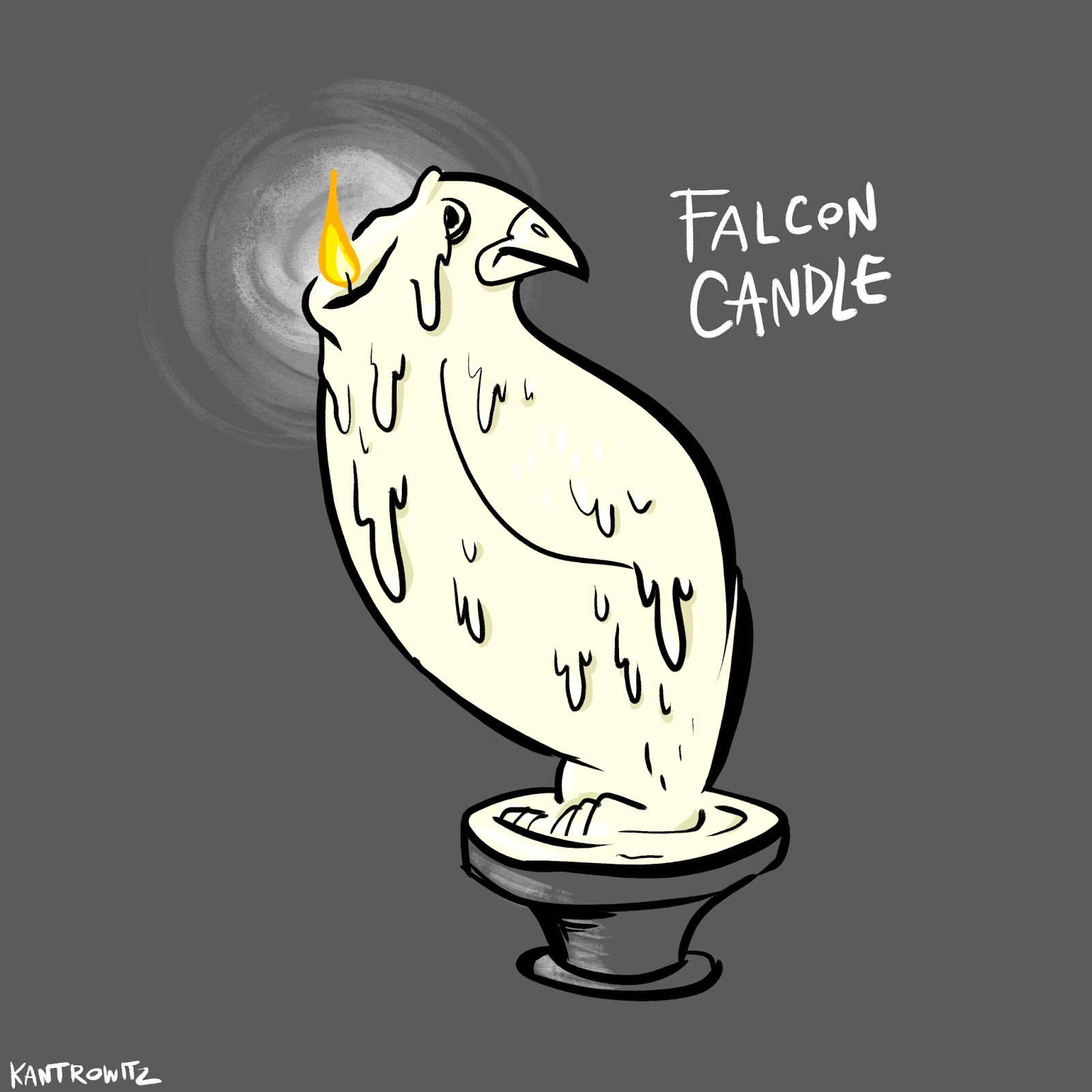 David Kantrowitz - Art Blog: Random Word Drawings - Candle / Falcon