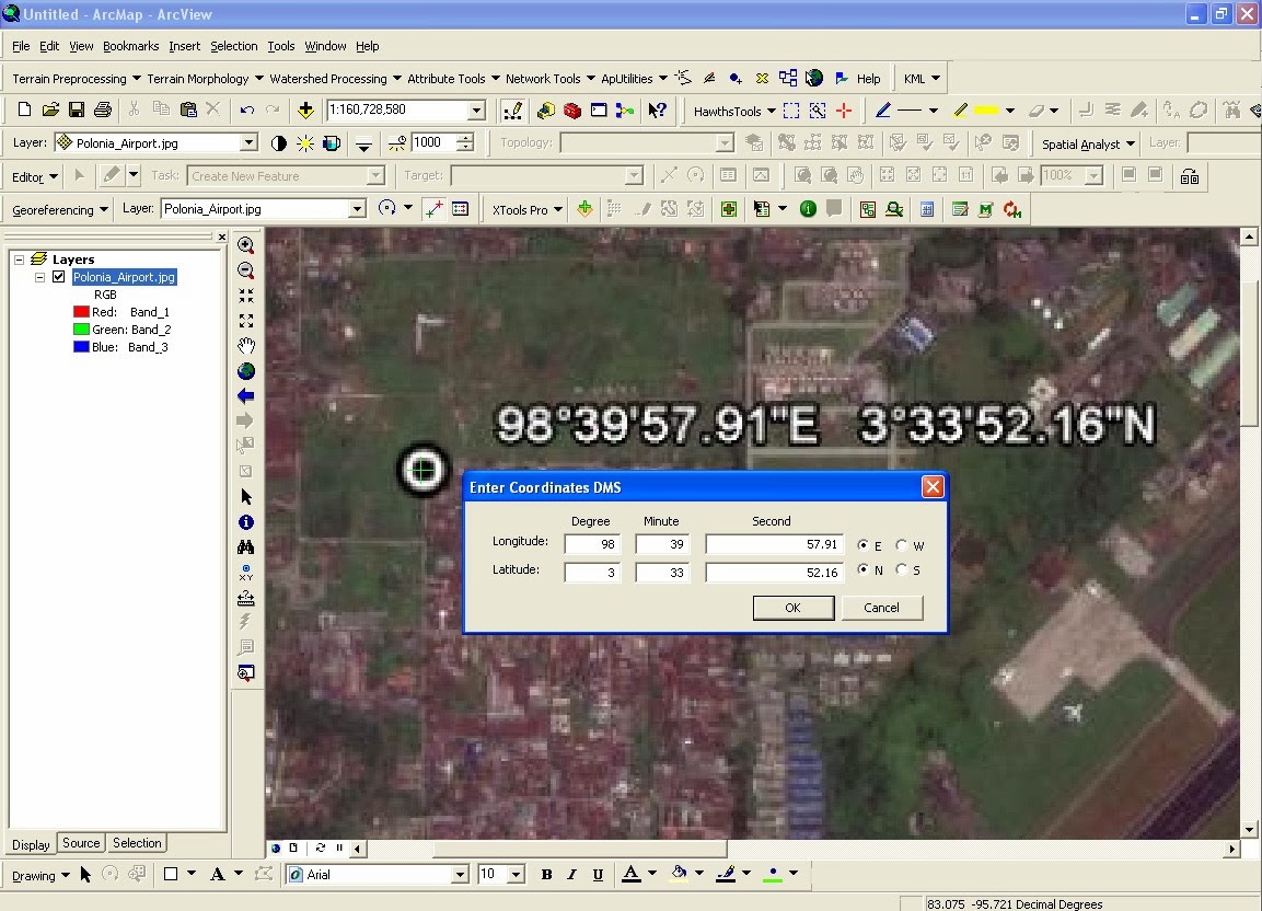 Omah Peta: Georeferencing Citra Dengan Titik Koordinat di ArcMap