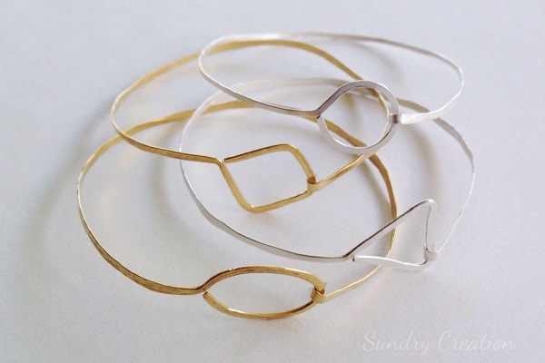 Inspiration Rendition: Geometric Bangles