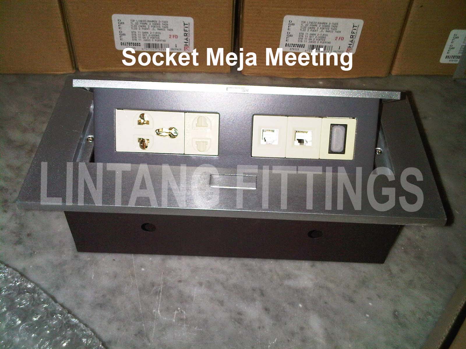 Table Top Socket Colokan Meja Meeting Kantor - Bintang Hardware