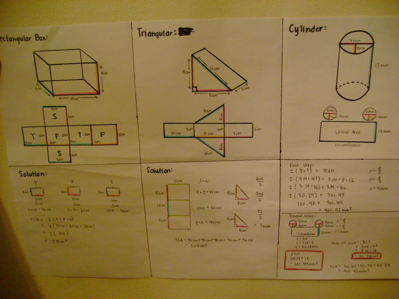 873 Math Blog (2011): Kim's Surface Area Post and Volume Post
