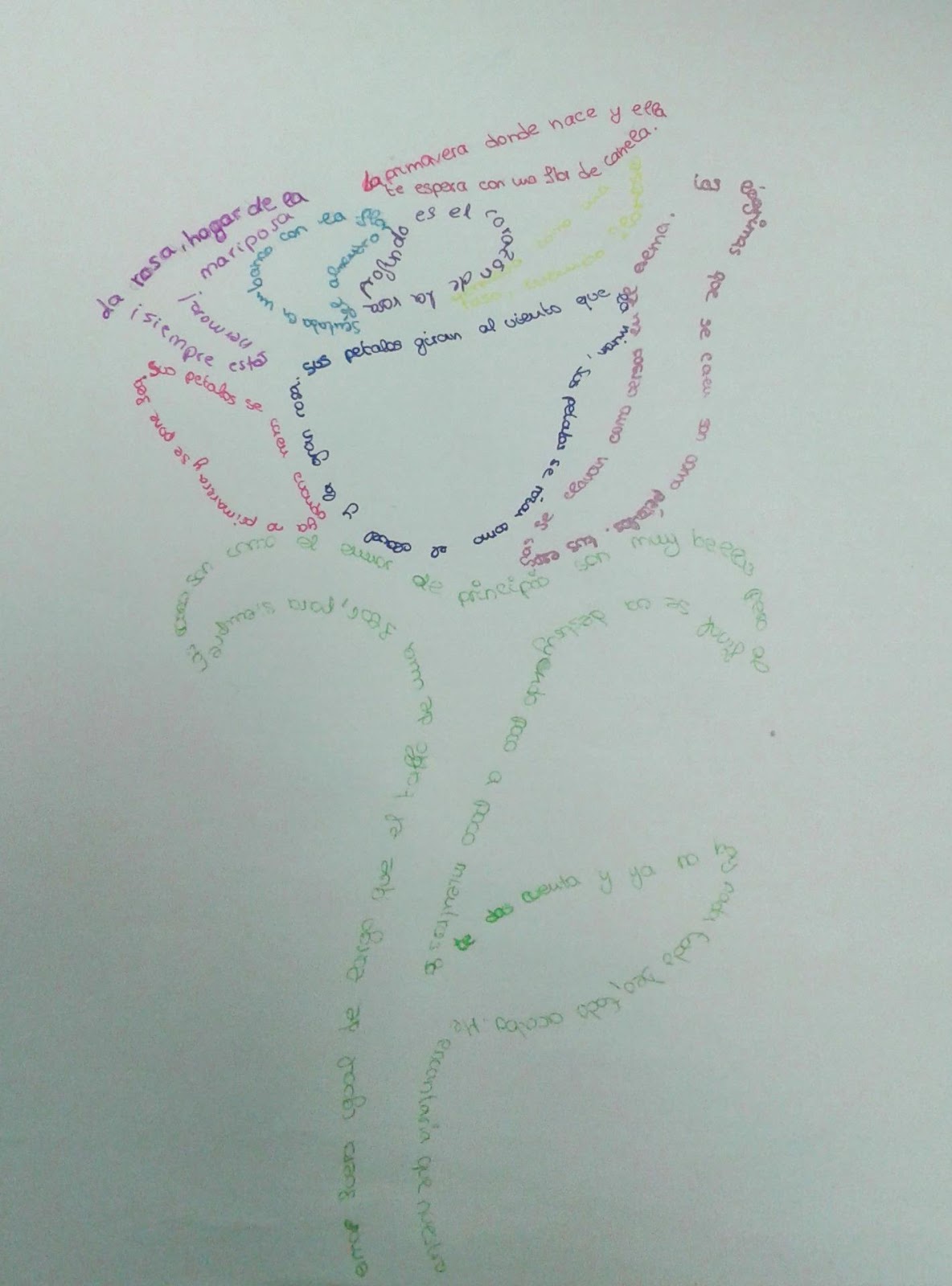 Mi blanca torre: Exprésate con un caligrama