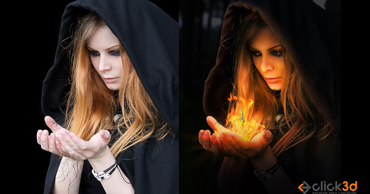 Photo Manipulation-Fire in Hand