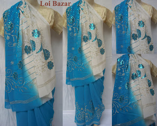 Loi Bazar GopiShop: Saree / Sari Indiano para Festas