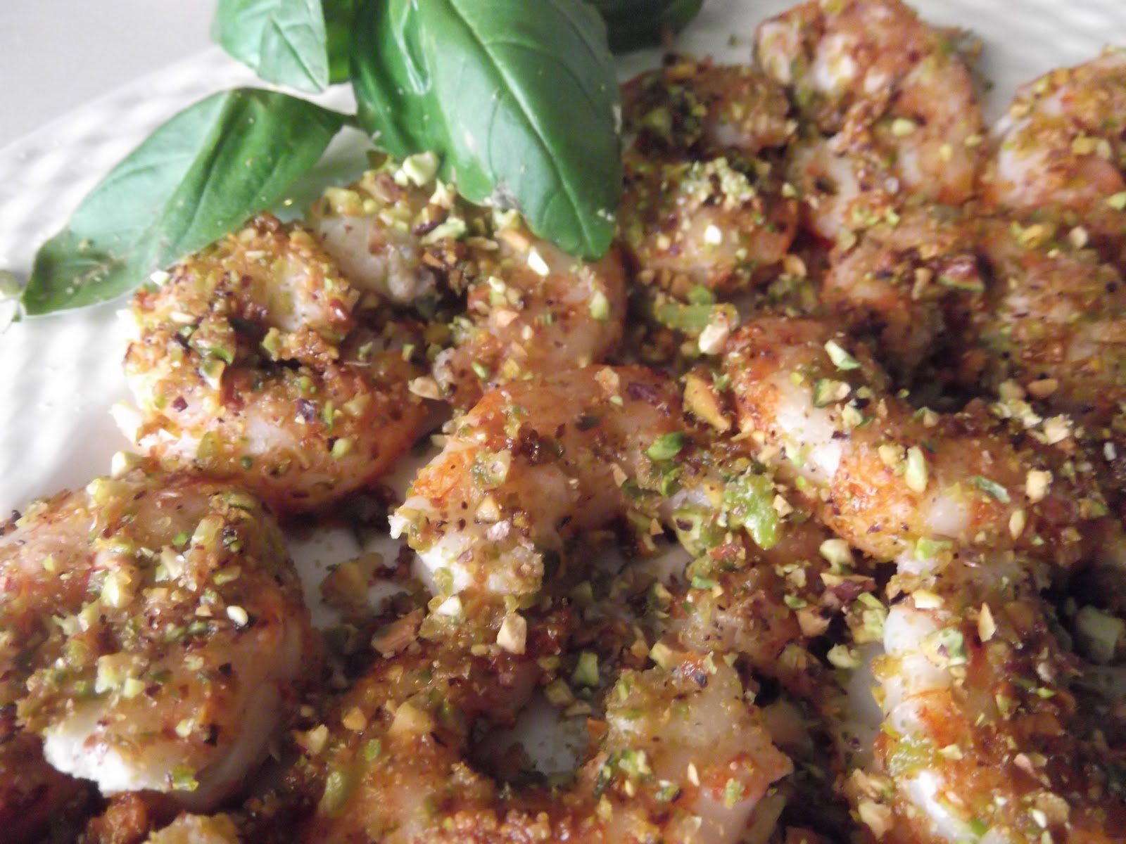 la lareira de chusa: Langostinos en una Ola de Pistachos