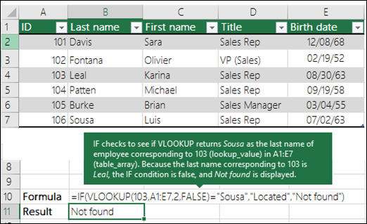 Arivilm: Vlookup() function