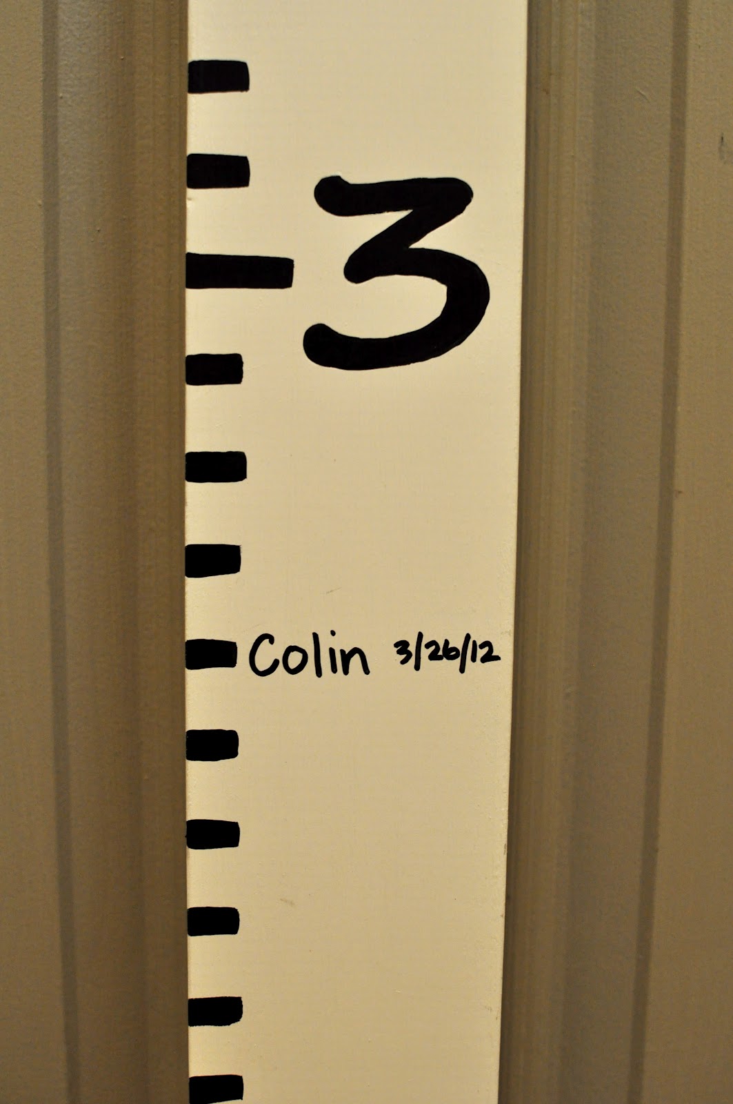 The Beane's: Height board...