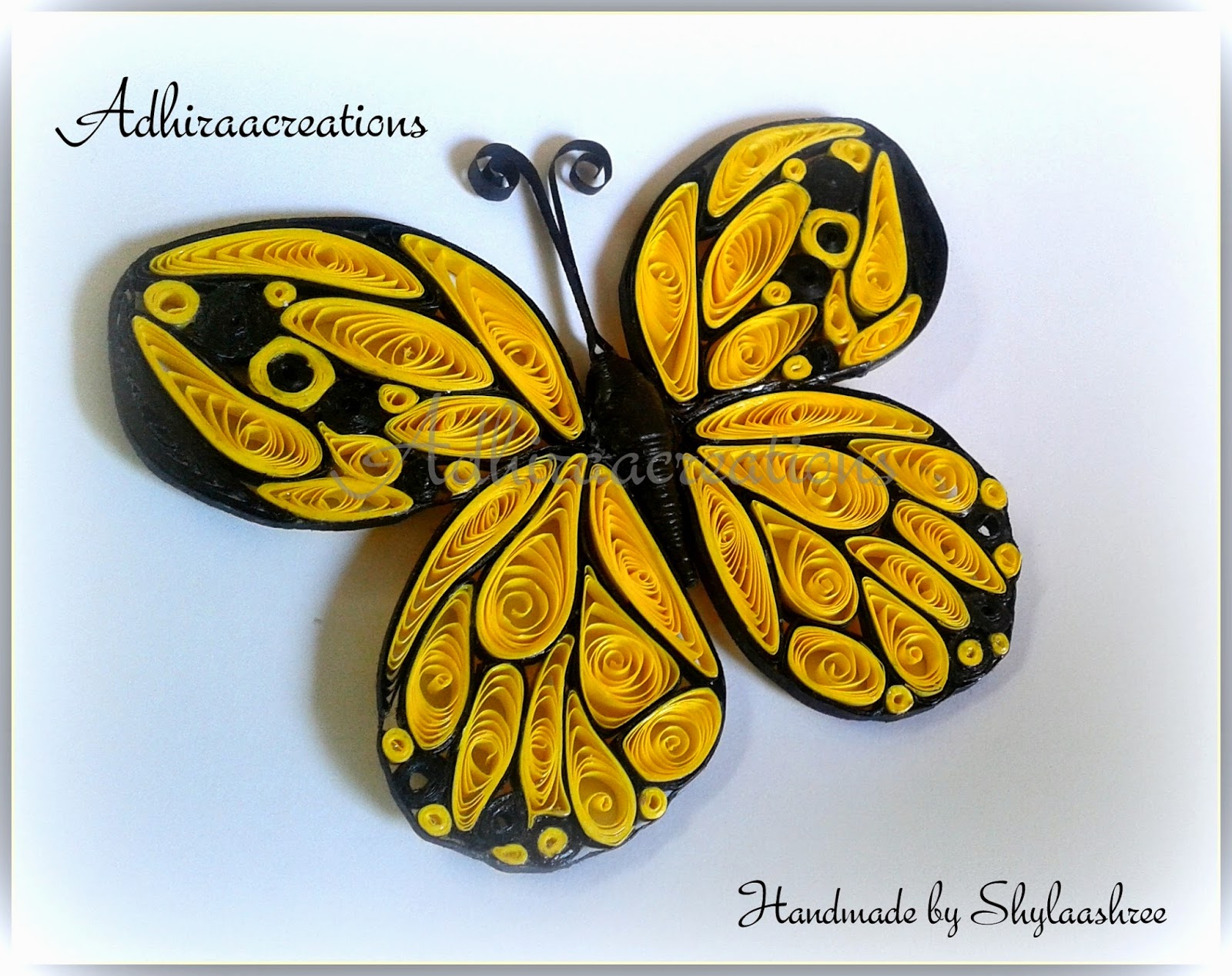 Adhiraacreations: Quilled Butterfly
