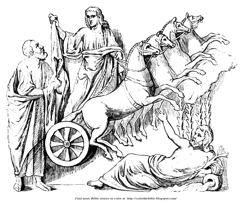 Elijah Ascends To Heaven | Color The Bible