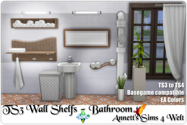 Annett's Sims 4 Welt: TS3 Wall Shelfs - Bathroom