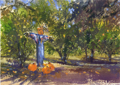 Sherry Schmidt Watercolors: Scarecrow!