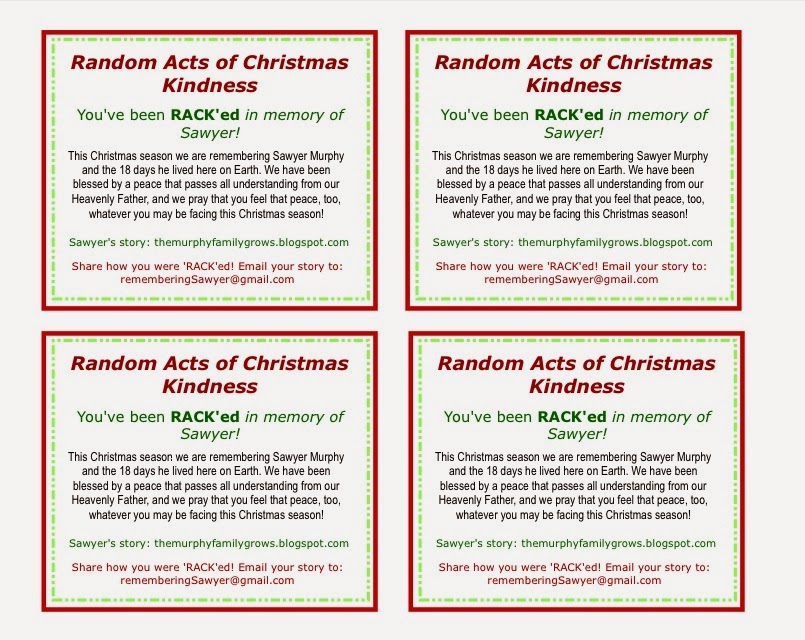 The Murphy Family : Random Acts of Christmas Kindness