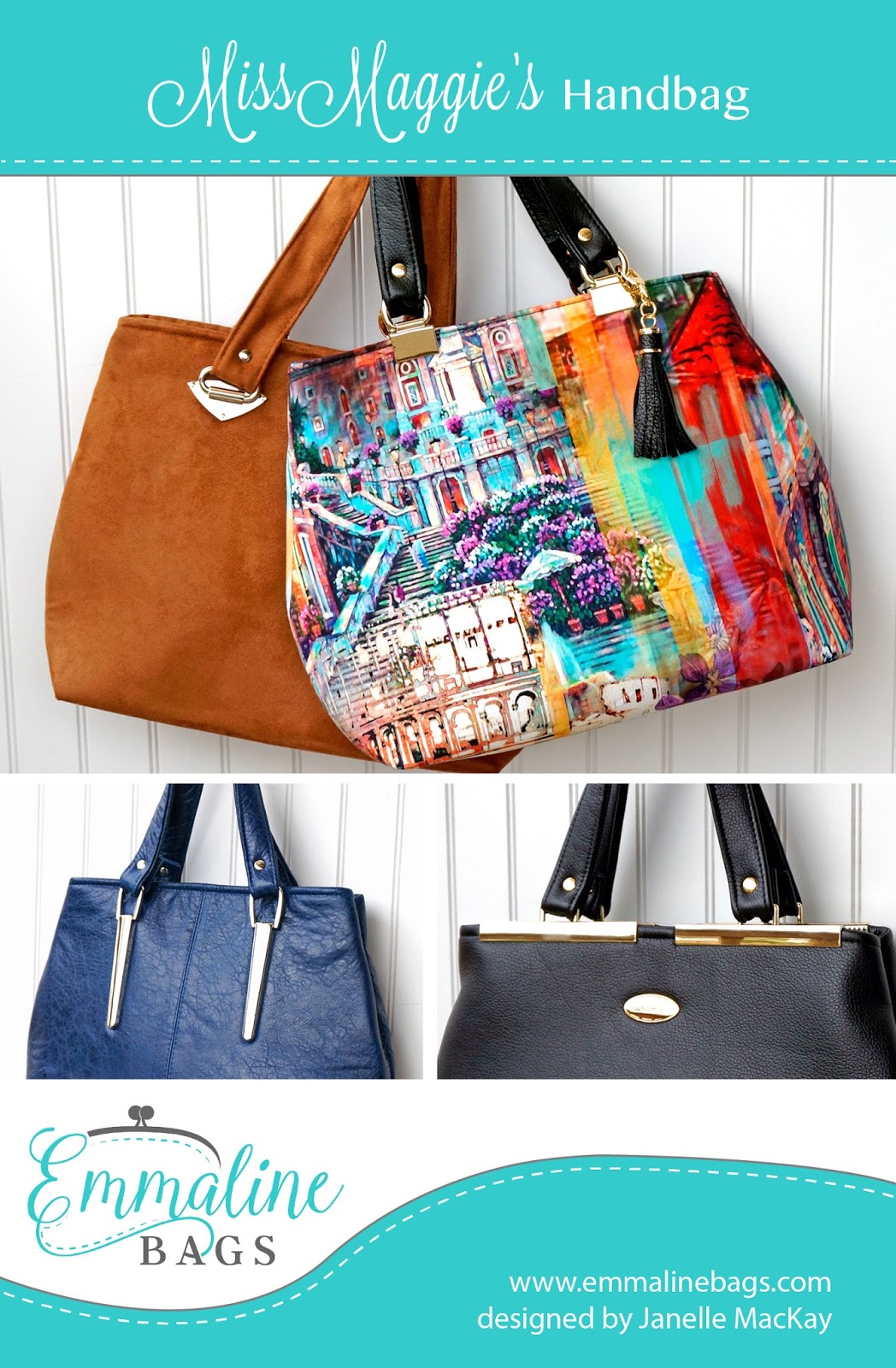 Emmaline Bags: Sewing Patterns and Purse Supplies: Miss Maggie's ...