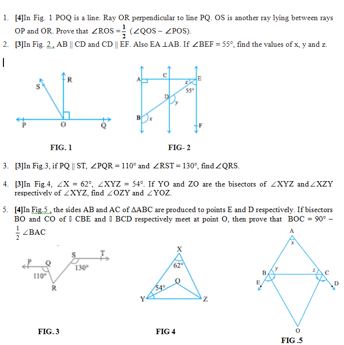WE2CANDOIX: IX MATHS TEST LINES AND ANGLE