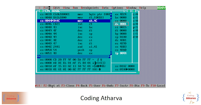 52 Program to compare two string length in 8086 Microprocessor ~ Coding Atharva